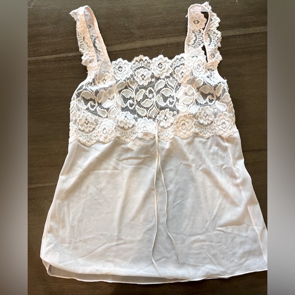 Cabernet | Intimates & Sleepwear | Vtg Sheer Lace Babydoll Top | Poshmark